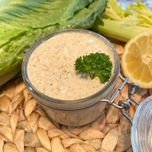 Mayfair Caesar-Style Salad Dressing with Anchovies - Fit As A Fiddle Life