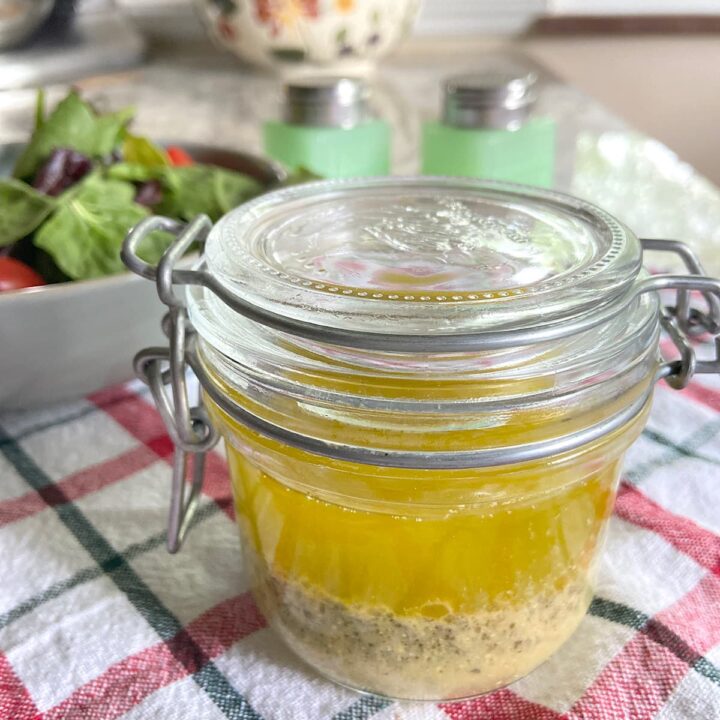 Simple Mediterranean Olive Oil Salad Dressing - Fit As A Fiddle Life